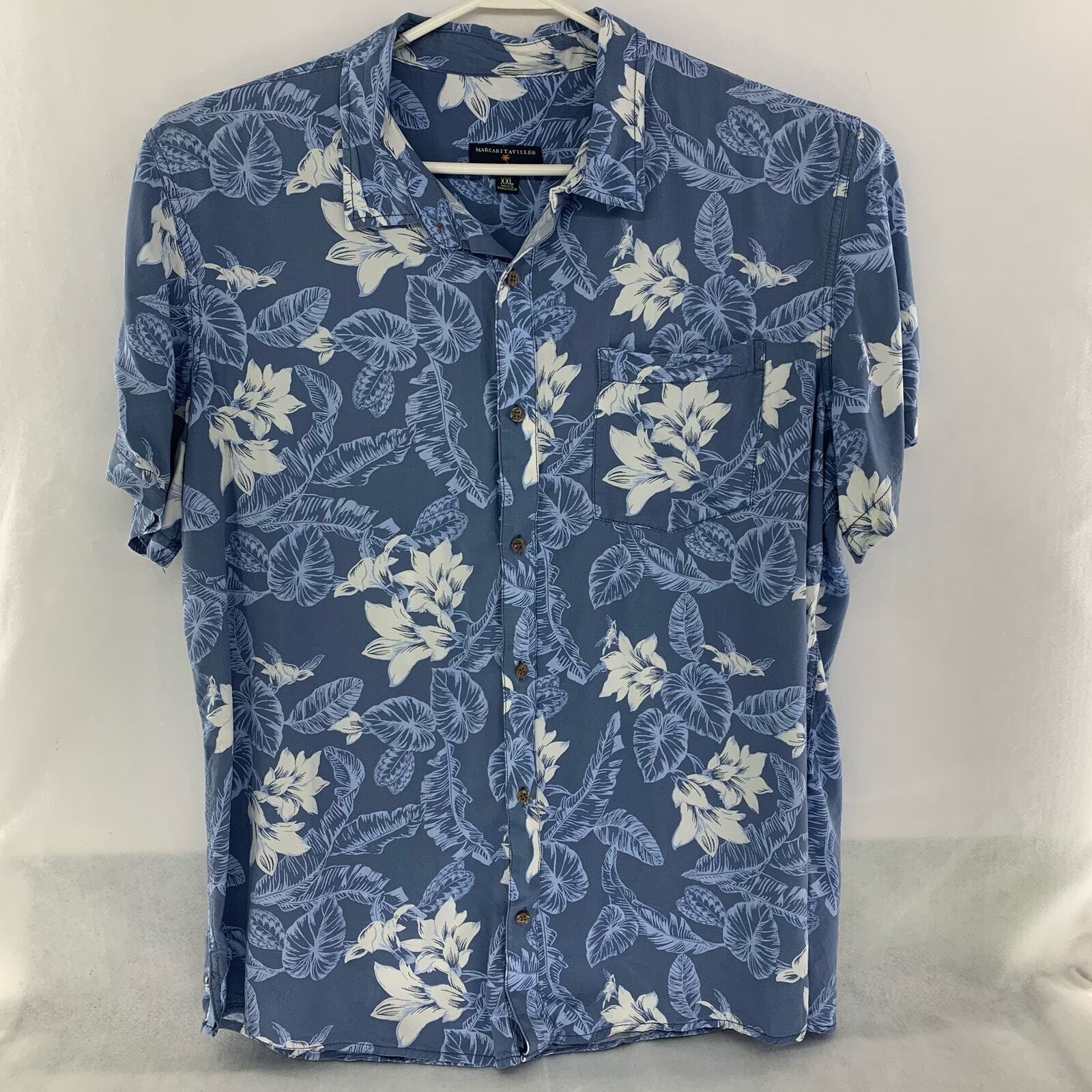 Jimmy Buffett Margaritaville Button Down Tropical Pri… - Gem