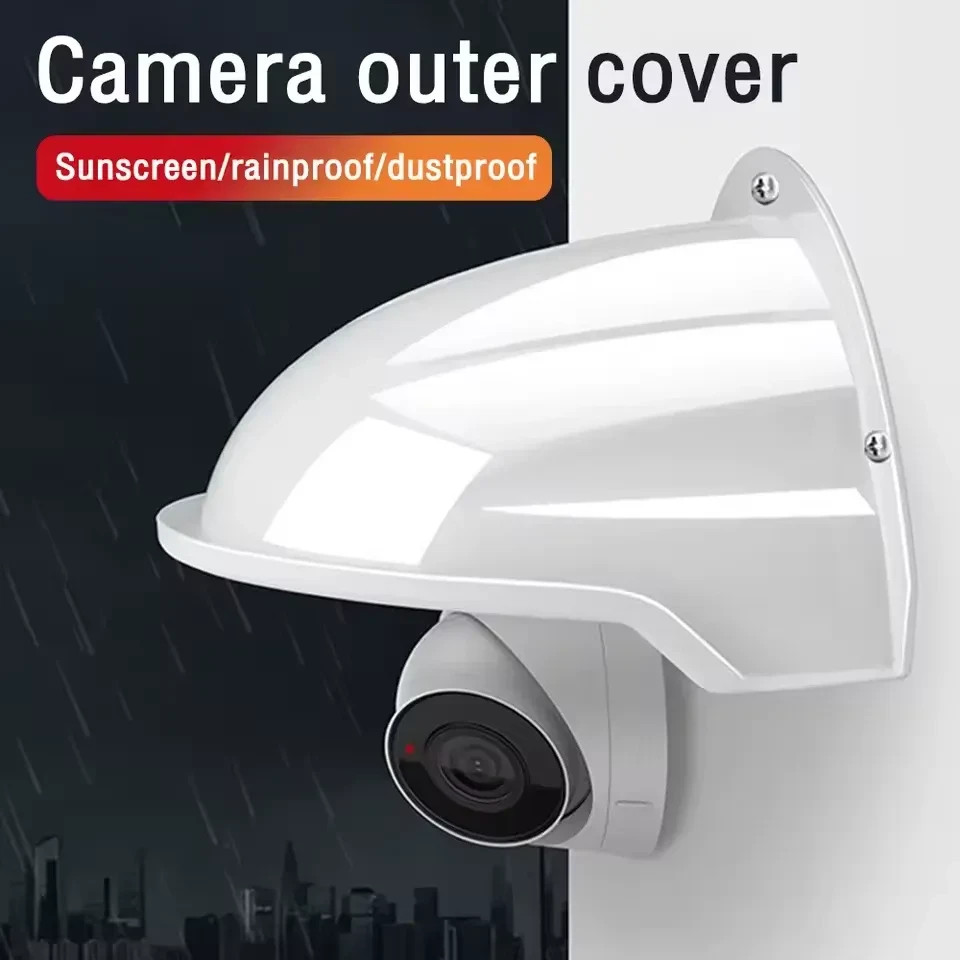 1pc Outdoor CCTV Security Camera Rain Cover Protector Sun Shade for ...