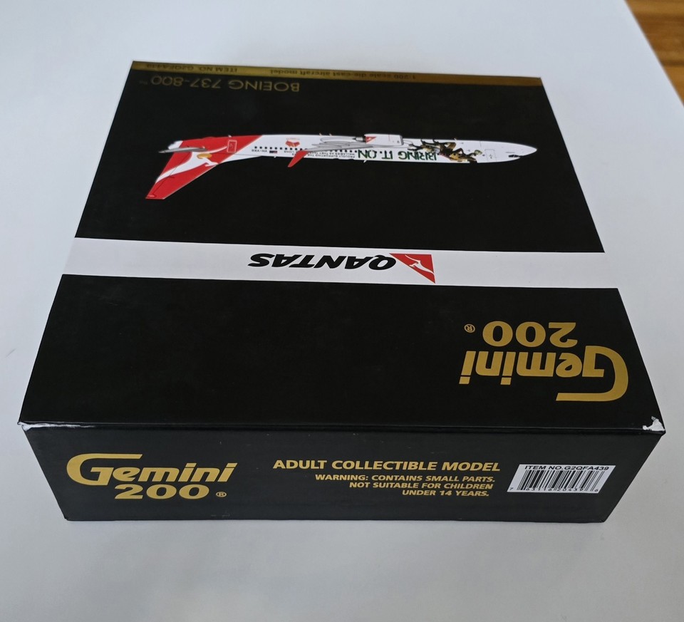 1:200 Gemini Qantas Boeing 737 -800 diecast Model - Bring It On | eBay