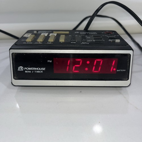 X10 Powerhouse MT522 Mini Timer Alarm Clock Tested | eBay