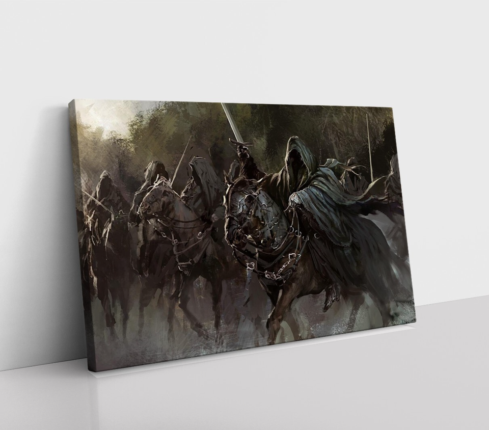 New Lord Of The Rings Nazgul Ring Wraiths Framed Canvas Wall Art ...
