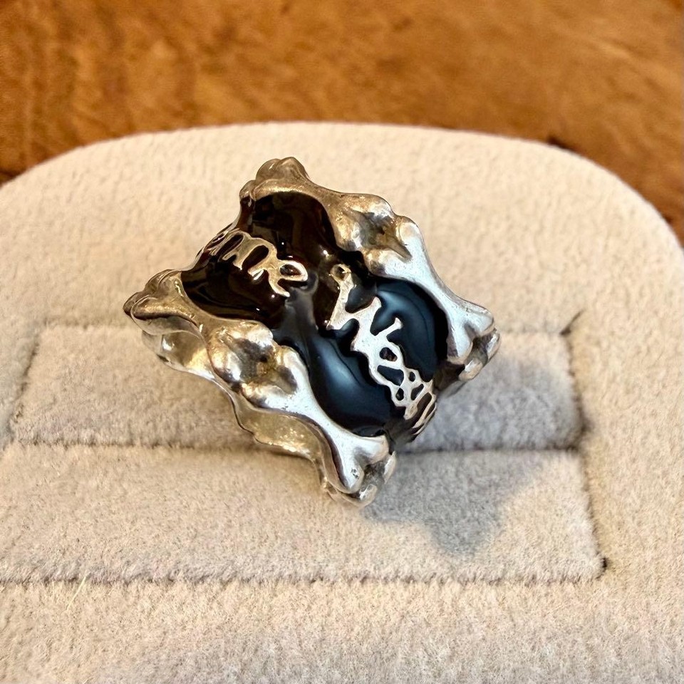 Super Rare Vivienne Westwood Bone Ring/Black XS | eBay