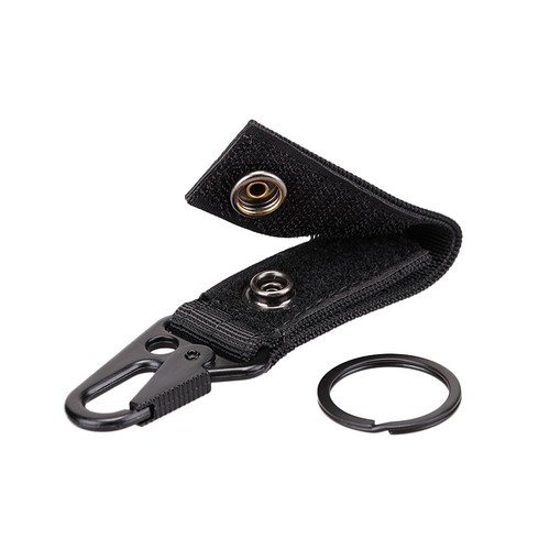 Tactical Molle Key Ring Gear Keeper Snap Secure Belt Keychain (Black ...