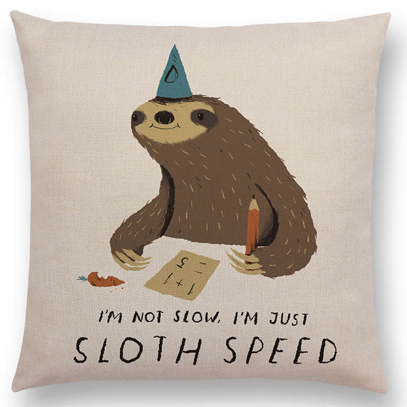 Sloths Gifts Gift for sloth lovers. Soft furnishing Cushion covers Make ...
