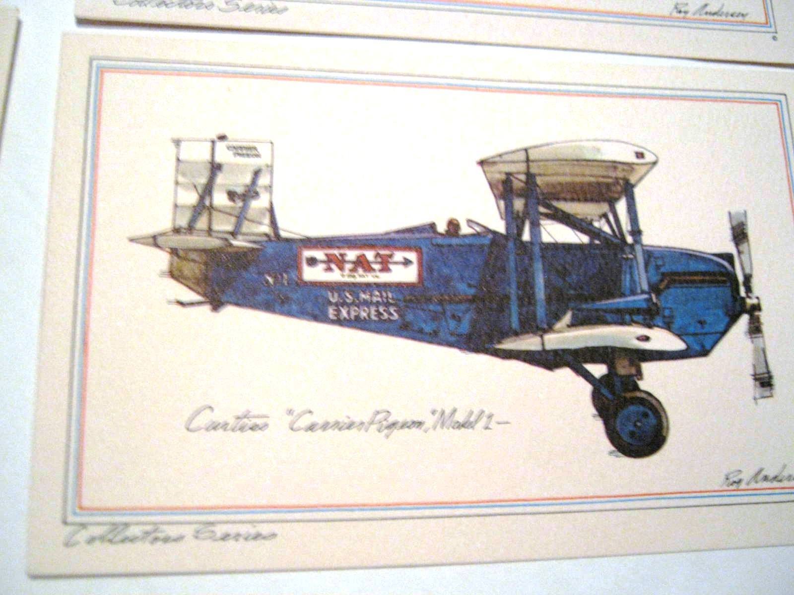 Lot of 1973-74 United Airlines Collector Series Postcards Roy Anderson ...