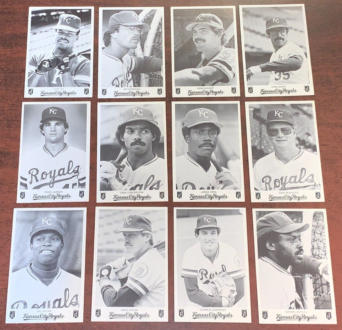 Kansas City Royals Postcard 1980s Team Issue Post Card Baseball Lot of ...