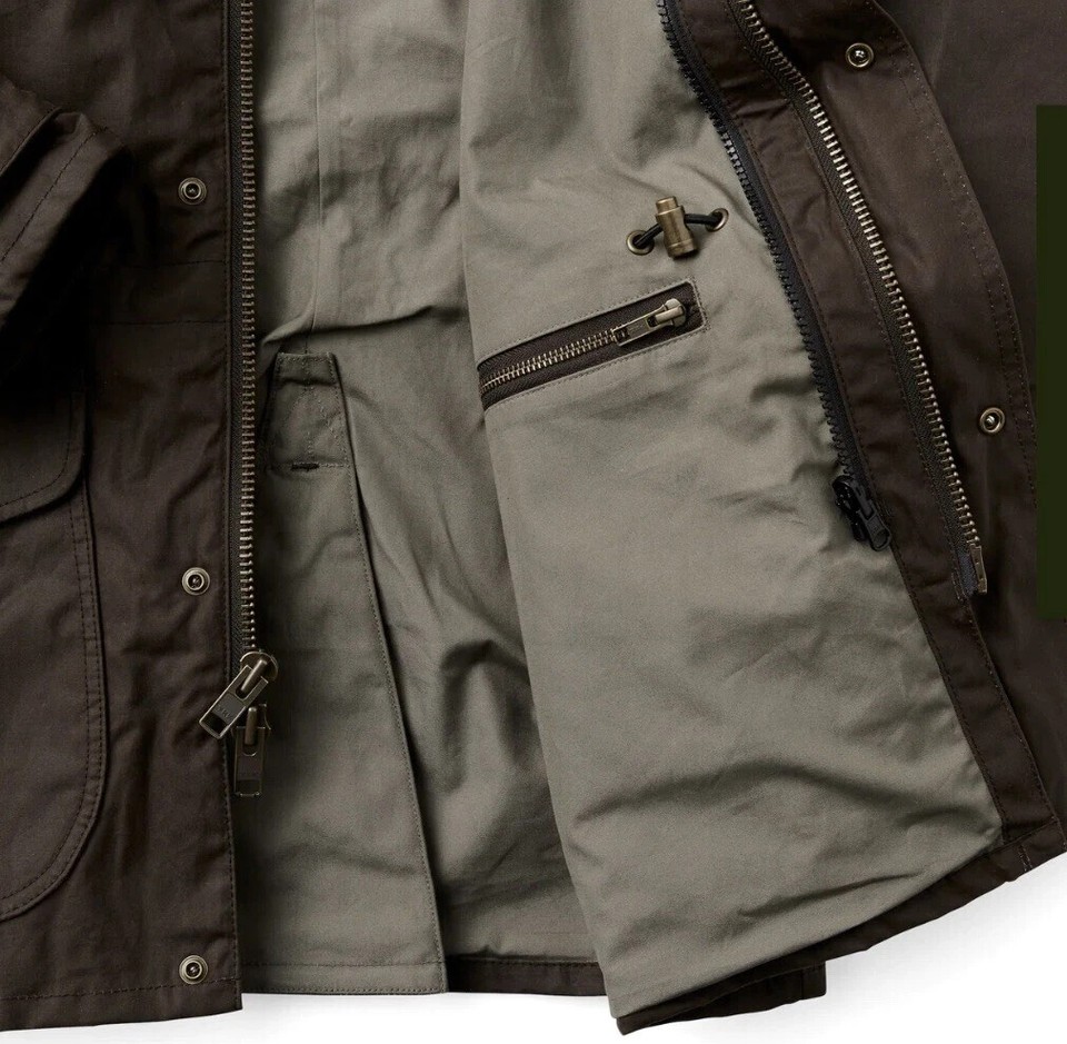 Filson Cover Cloth Woodland Jacket - XL - 20235879 Cabin Waxed Dark ...