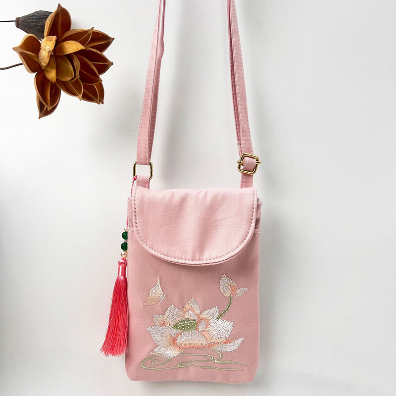 Chinese Embroidery Hanfu Bag Ancient Messenger Shoulder Bag Phone Purse ...