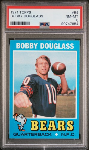 PSA NM-MT 8 1971 TOPPS BOBBY DOUGLASS 54 90747854 Chicago Bears | eBay