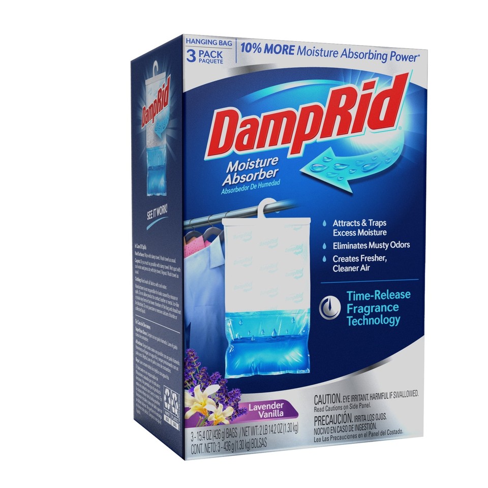 DampRid Hanging Moisture Absorbers, Lavender Vanilla, 3 Count | eBay