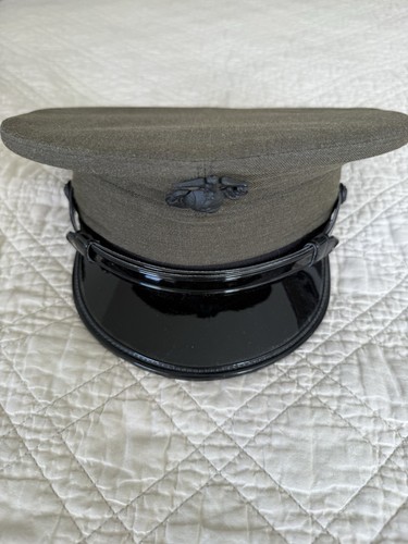 USMC Marine Corps Enlisted Service Alphas Dress Cover Cap – Green ...