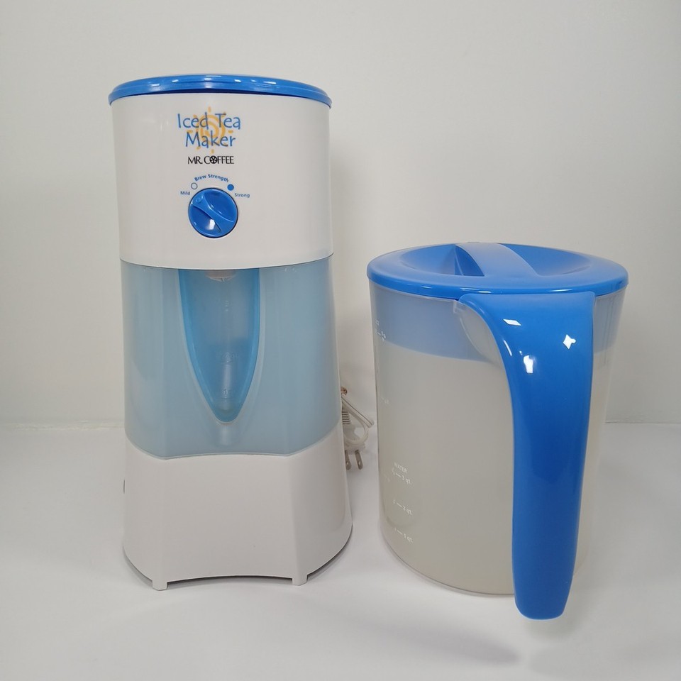 Mr. Coffee Iced Tea Maker TM70 Fresh Iced Tea Blue 3 Quart | eBay