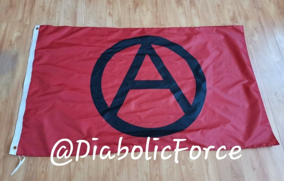 Anarchy 3x5Ft Large Flag Banner Punk Rock Anarchist Anarchism Anonymous ...