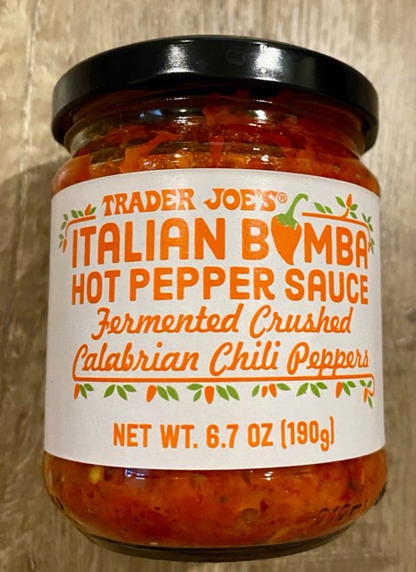 NEW Trader Joe’s Italian Bomba Hot Pepper Sauce Calabrian Chili Bamba ...
