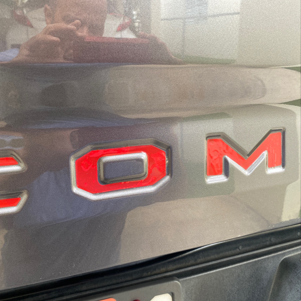 RED Tailgate Insert Letters Decal Vinyl Stickers for Toyota Tacoma 2016 ...