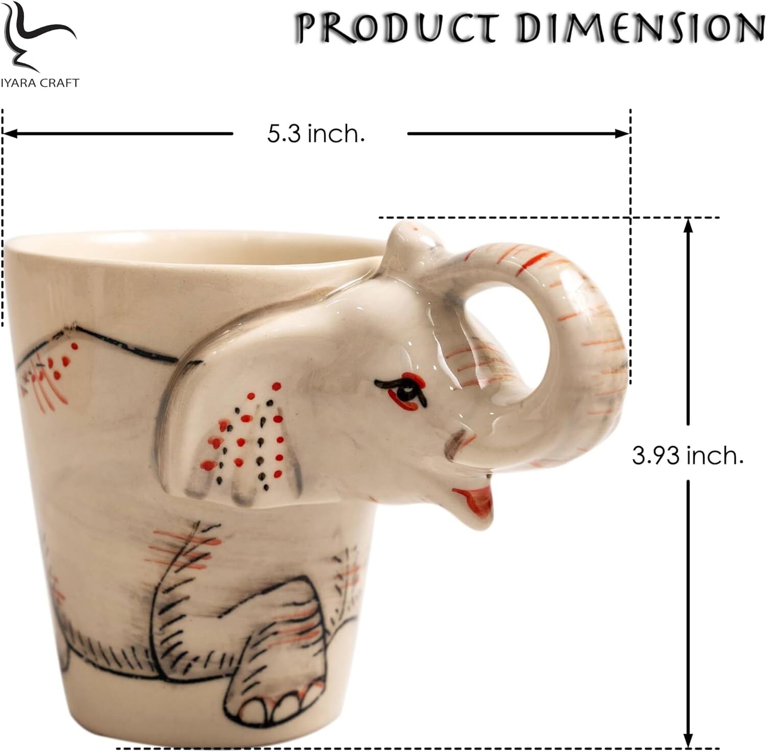 Holder mug coffee tea cup elephant cute chubby shaped Elephant Life ...
