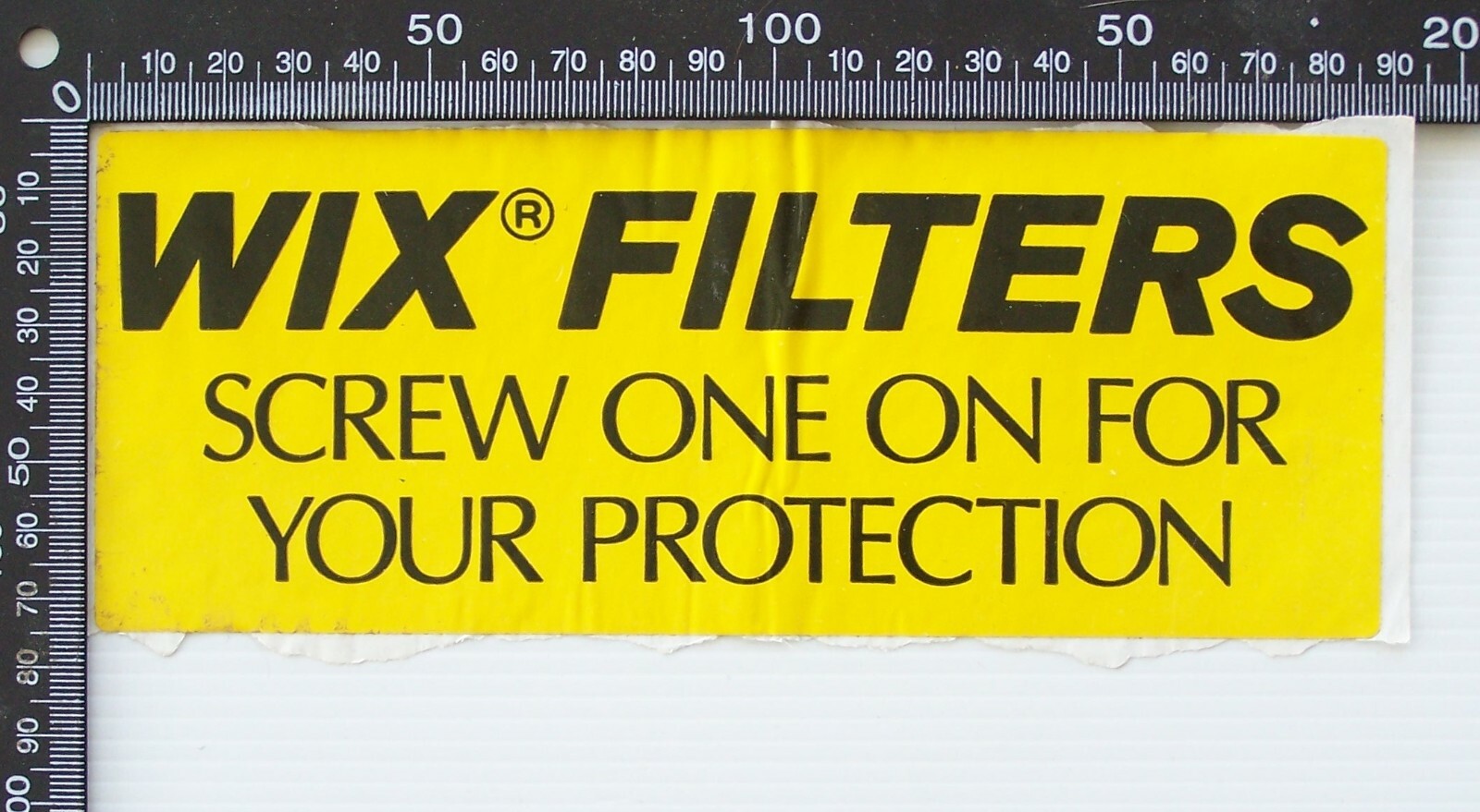 VINTAGE WIX FILTERS CAR RACING SPONSOR SOUVENIR ADVERTISING SHOP PROMO ...