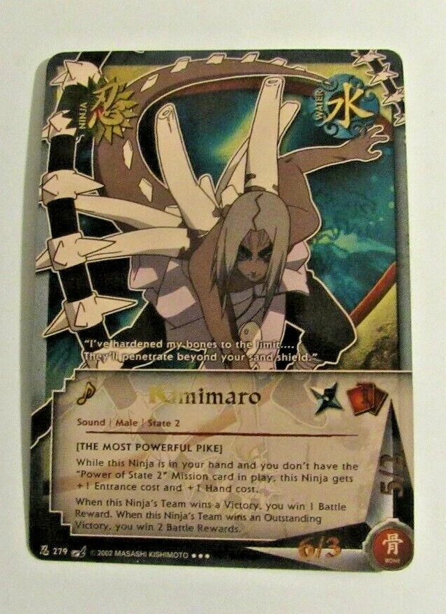 Naruto Kimimaro Card