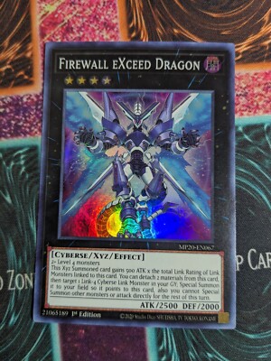 Yu-Gi-Oh! Firewall eXceed Dragon MP20-EN067 1st Edition Super Rare NM ...