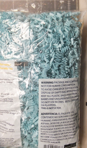 Decorative Shred Bule Crinkle Paper, One Bag of: 3oz (85g) , (NEW) | eBay