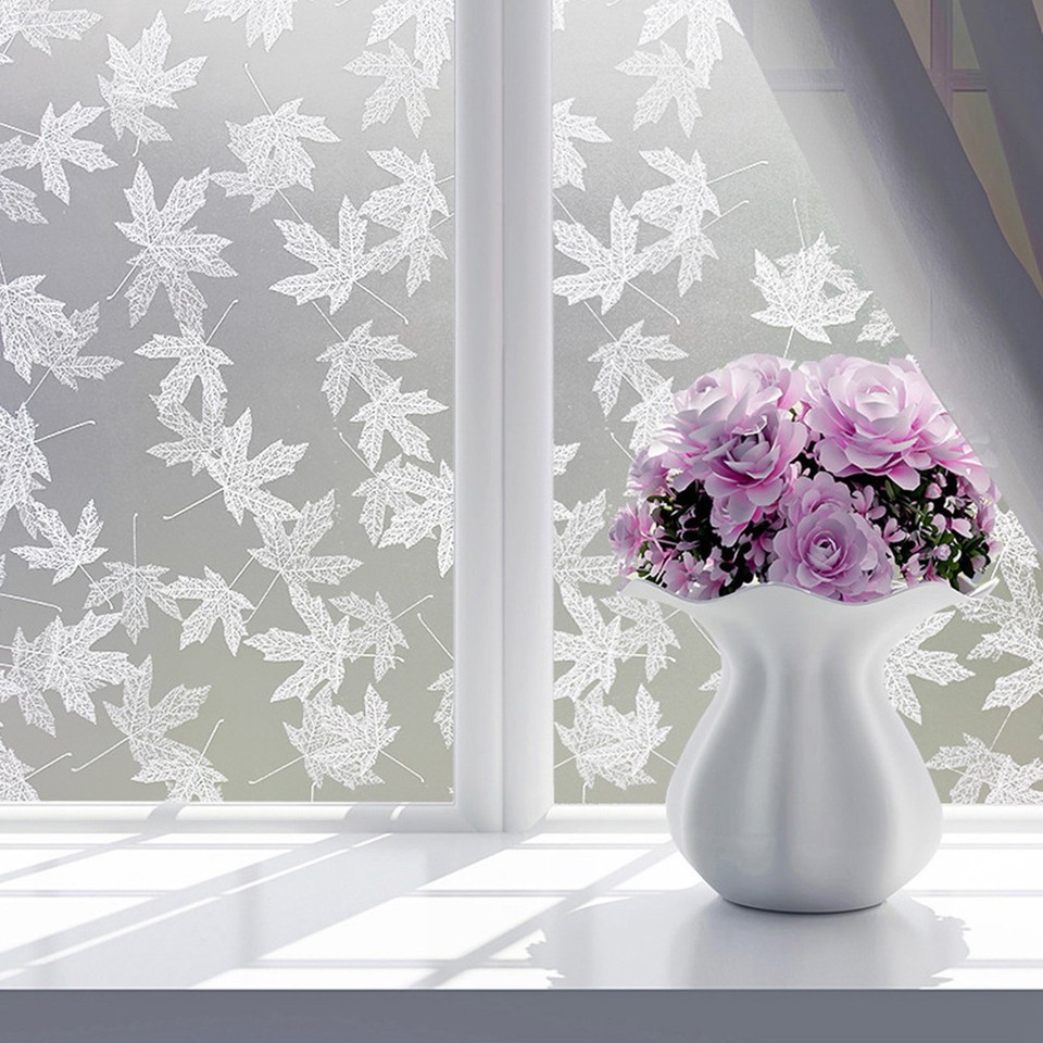 78" Privacy Frosted Window Film Glass Stickers Self Adhesive Bathroom ...