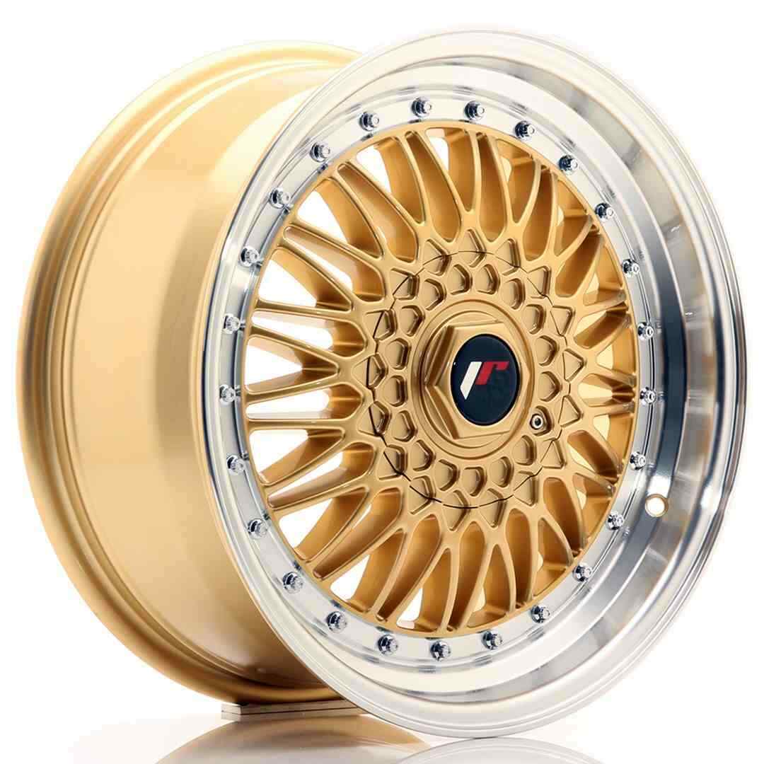 4x Japan Racing JR9 17x7,5 ET20 4x100/108 Gold 17 Zoll Alufelgen rims ...
