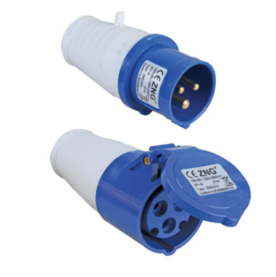 Hook Up Plug and Coupler Socket 16A IP44 – Caravan Motorhome Camping ...