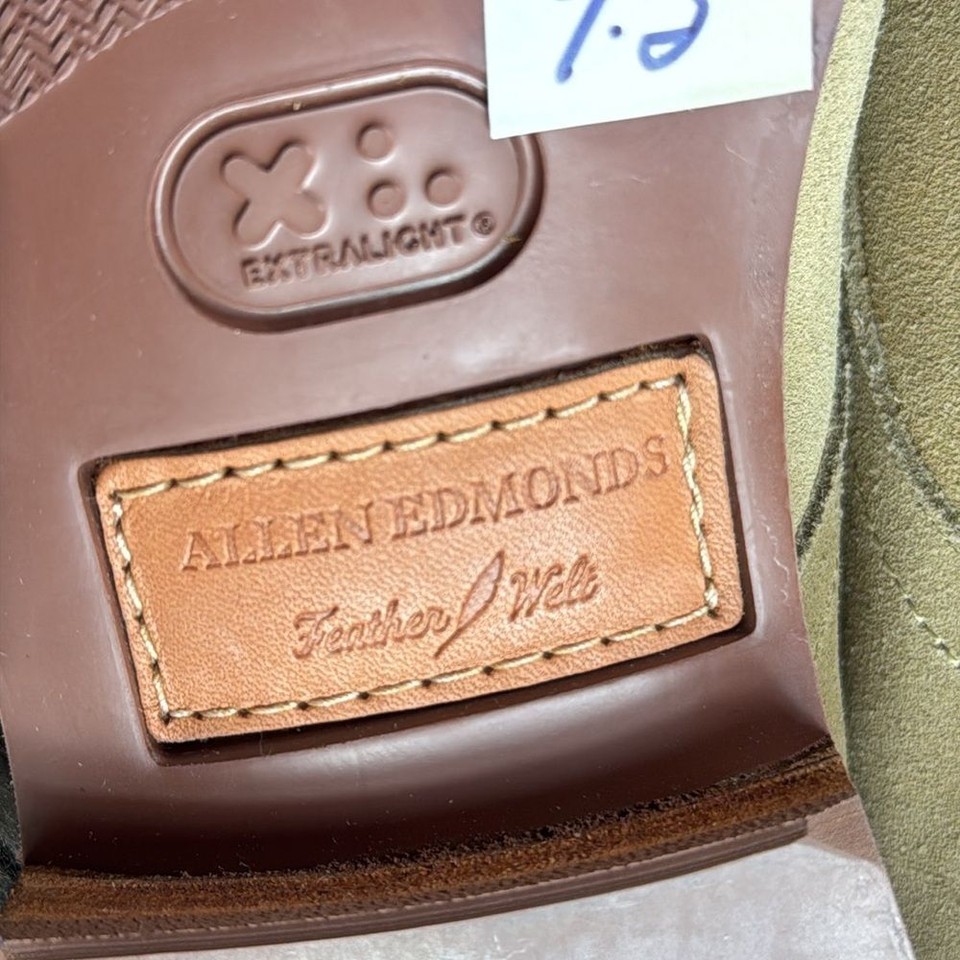 (Q7) Allen Edmonds Men's Nomad Buck Oxford Shoes in Off-White, Size 9.5 ...
