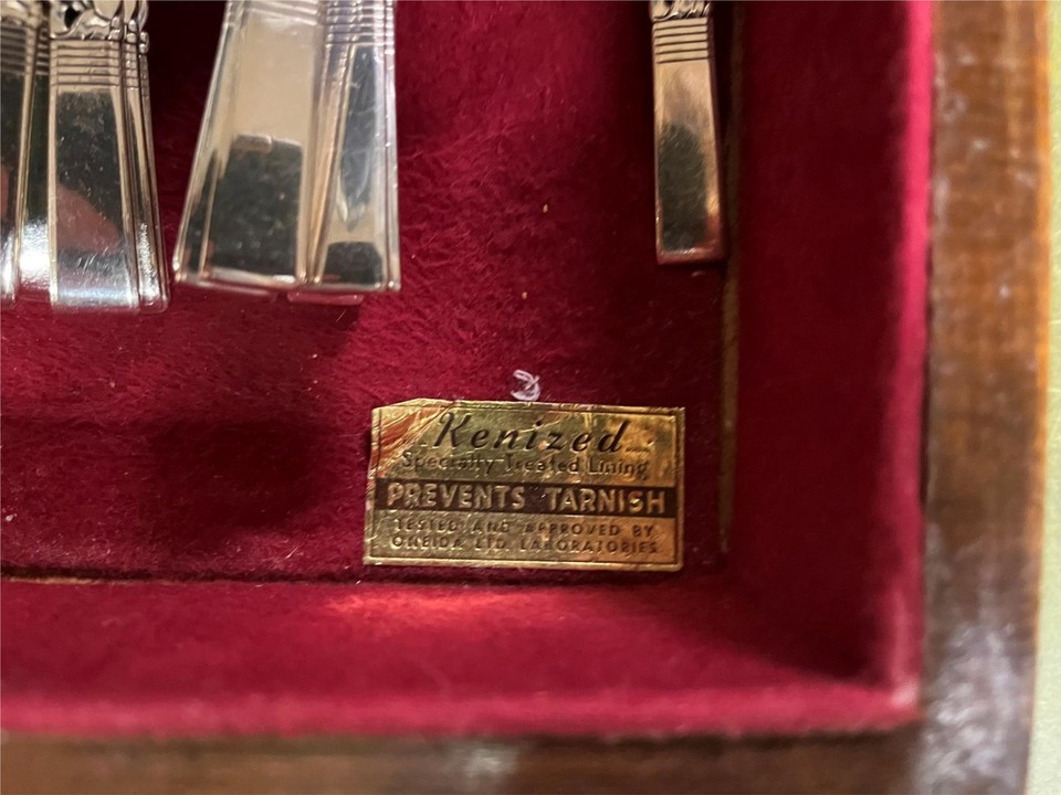 VTG Community finest Silverplate Silverware Set in Wooden Box | eBay