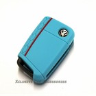Key Cover For VW Seat Skoda 3 Button Flip Key Fob Case Hull Silicone ...