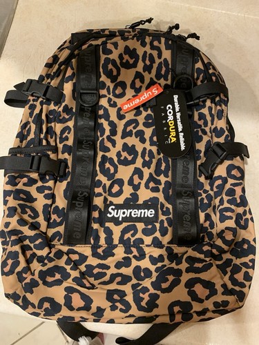 Supreme Leopard Print Camo Guide Backpack SS10 2010 Bag RARE Box Logo ...