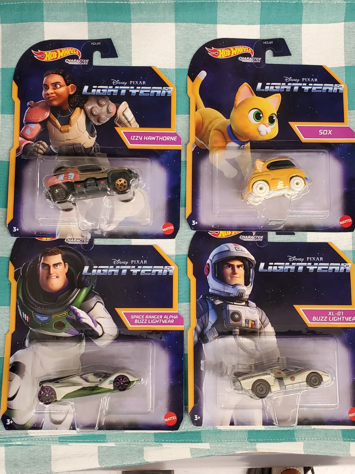 Mattel Hot Wheels Disney Pixar Lightyear Set Of 4 Cars Buzz Lightyear ...