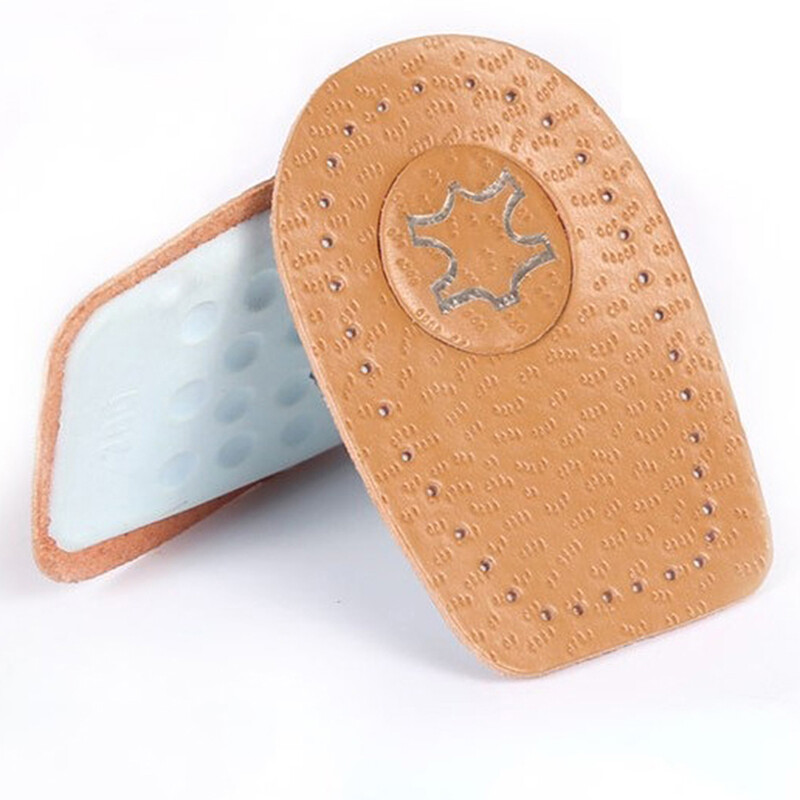 2Pcs Unisex Soft Insole Heel Support Lift Insert Shoe Pad Height Foot ...