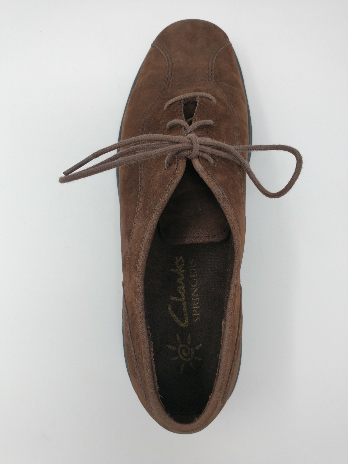 CLARKS Springers 31262 Shoes Women's Brown Nubuck Lace Up Oxford Casual ...