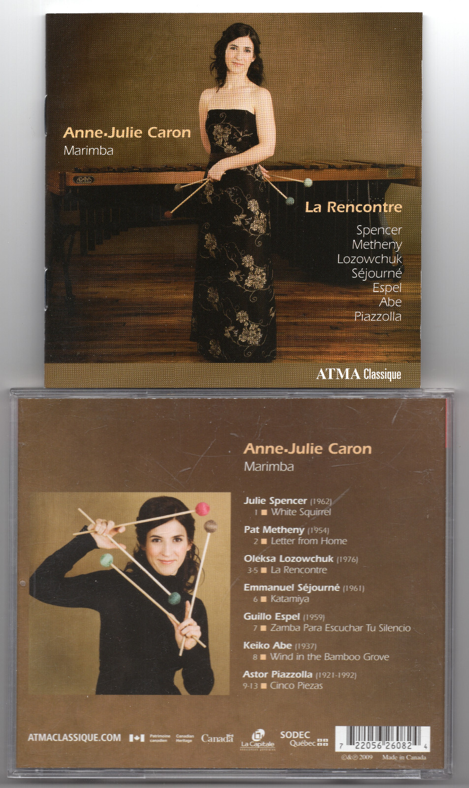 Anne-Julie Caron, marimba - La Rencontre, Spencer/Abe/Pat Metheny ...