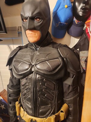 UD Replicas Batman Leather Suit Cape Dark Knight Rises Christian Bale ...