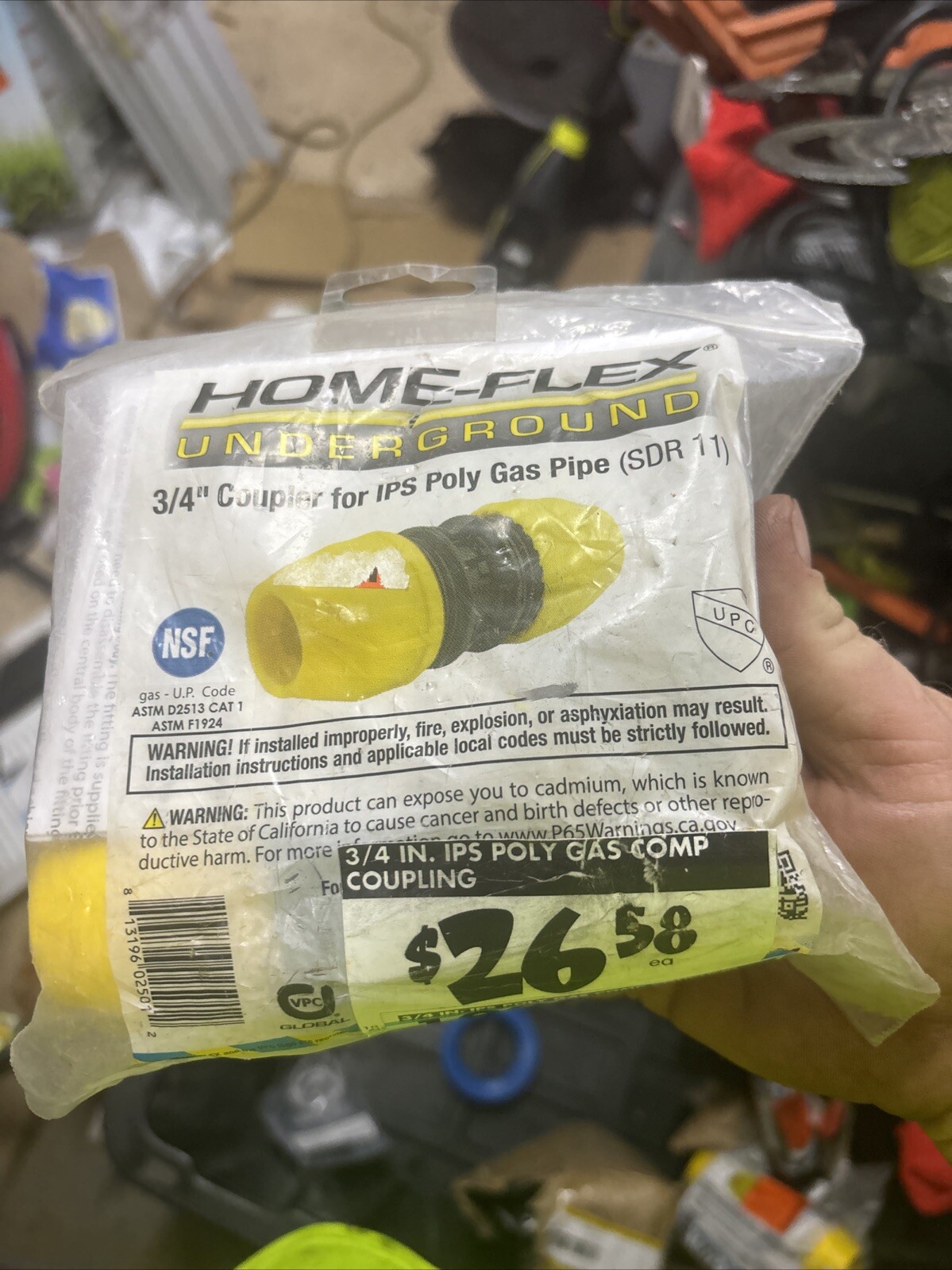 (QTY 1) Home-Flex 3/4" Coupler For IPS Poly Gas Pipe ( SDR 11) 18-429 ...