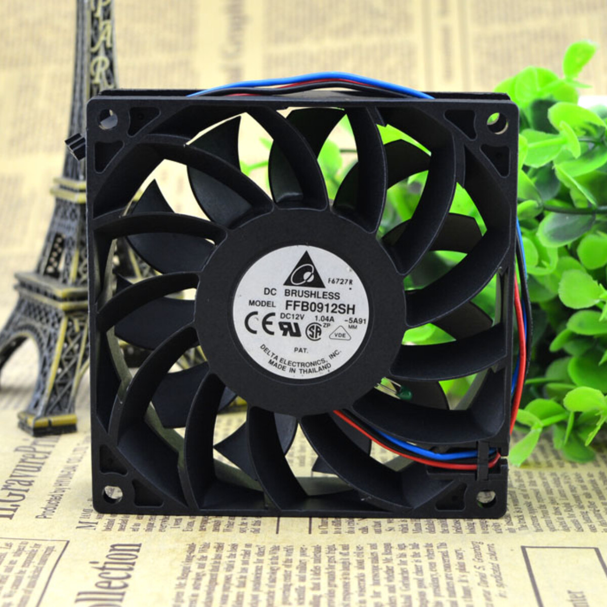 DELTA 9025 12V 1.04A 9CM FFB0912SH Violent High Wind Server Chassis Fan ...