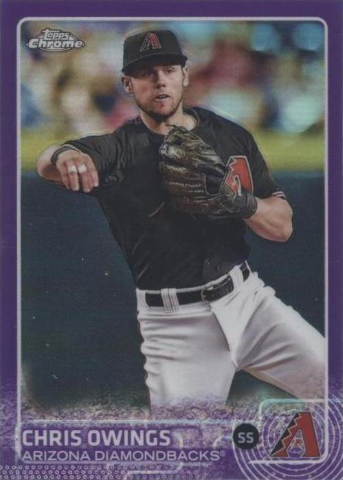 2015 Topps Chrome - Chris Owings #37 Purple Refractor /250 for sale ...