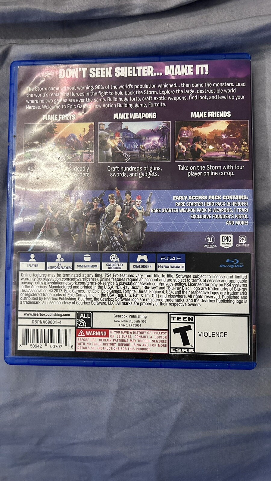 fortnite ps4 game disc ( used ) | eBay