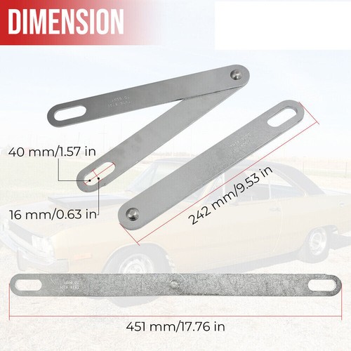 2PCS Tailgate Hinge Straps 3494077 For 1972-1980 Dodge Ram W150 D150 ...