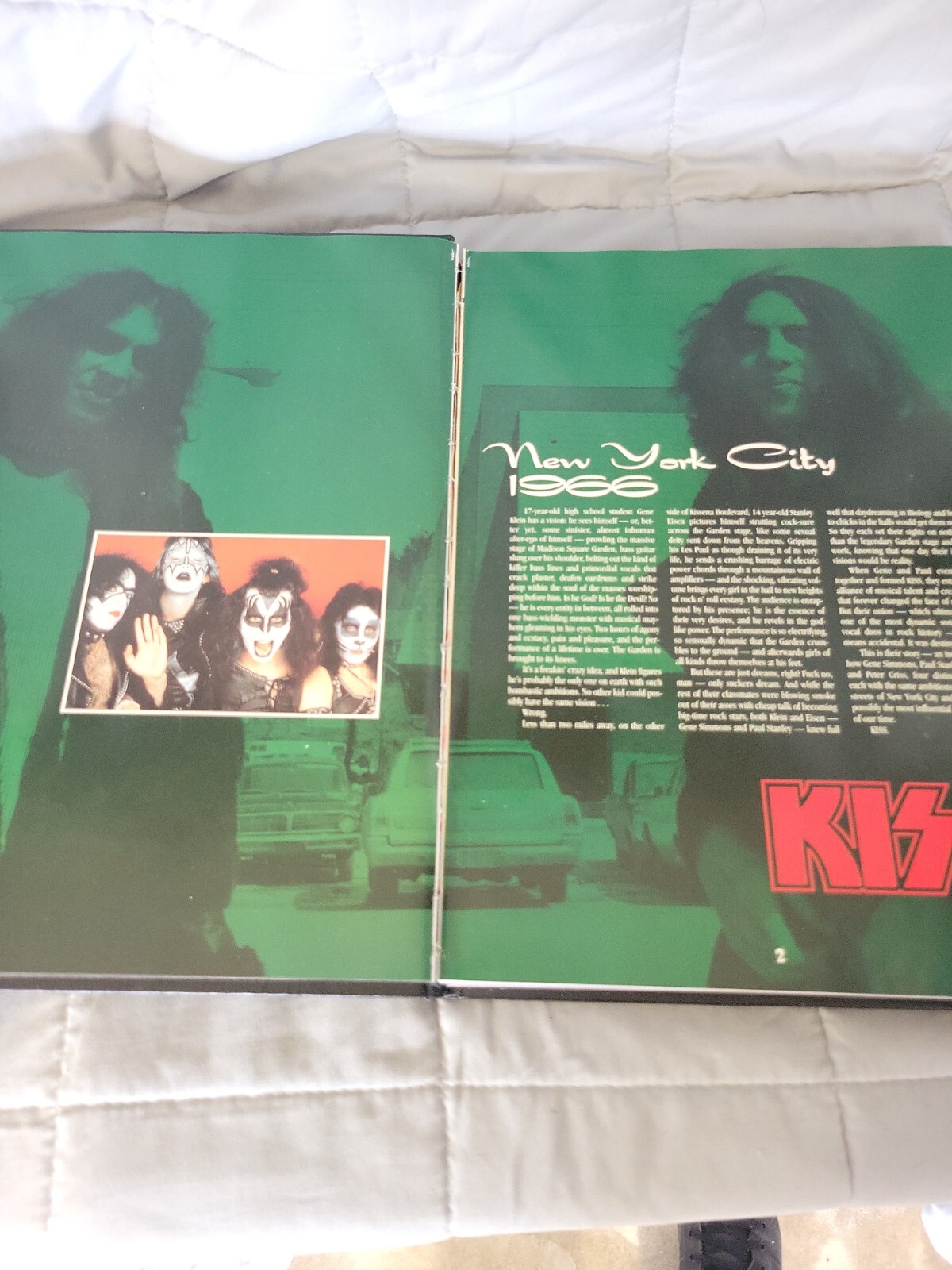 Kiss Kisstory Book Signed by Paul, Gene, Bruce& EricLimited Edition ...