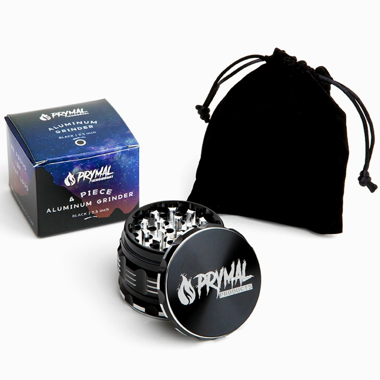 Large Aluminum Herb Grinder - 2.5 inch - 4 pieces by Prymal Products | eBay