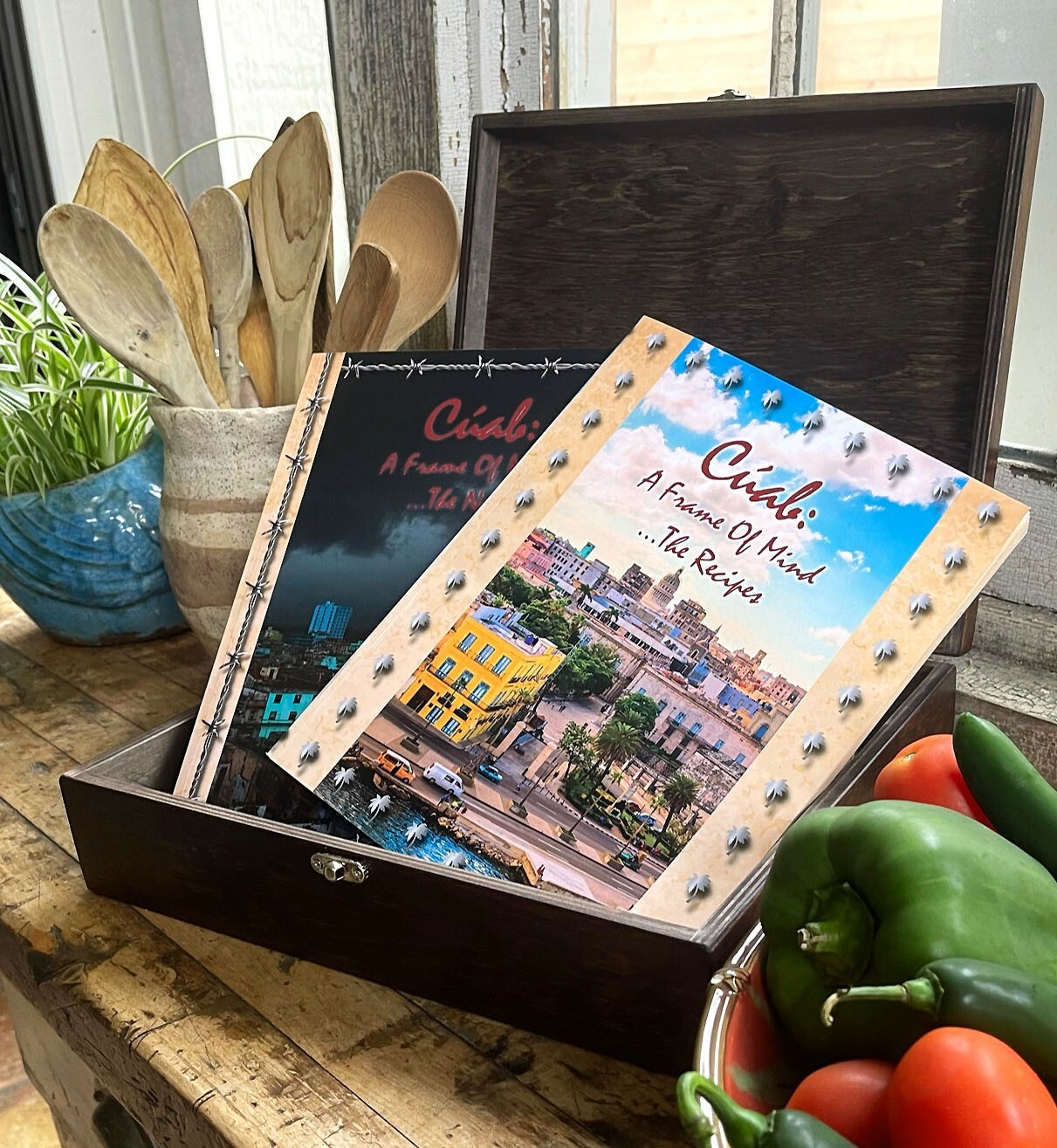 Elegant "Treasure Box" Coffee Table Book Set ~ Novel & Cookbook! FREE ...