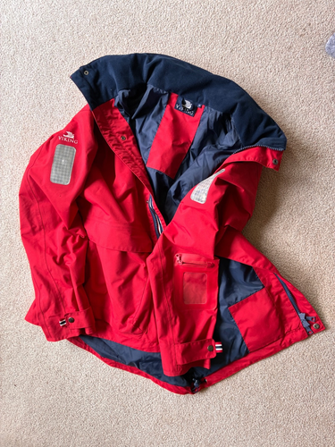 VIKING CRUISE Red Hooded Jacket Mens XL and Inner puff jacket ...