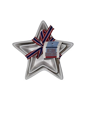 Set of 2 IQ Accessories Ceramic Nesting Ramekins Star Shape Dishes ...