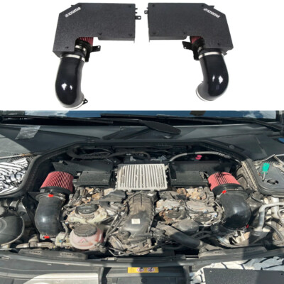 For 2012+ Mercedes-Benz C400 C450 C43AMG GLC43 Cold Air Intake System ...