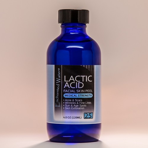 4 oz LACTIC Acid Skin Peel- 25% - For: Acne, Scars, Wrinkles, Melasma ...