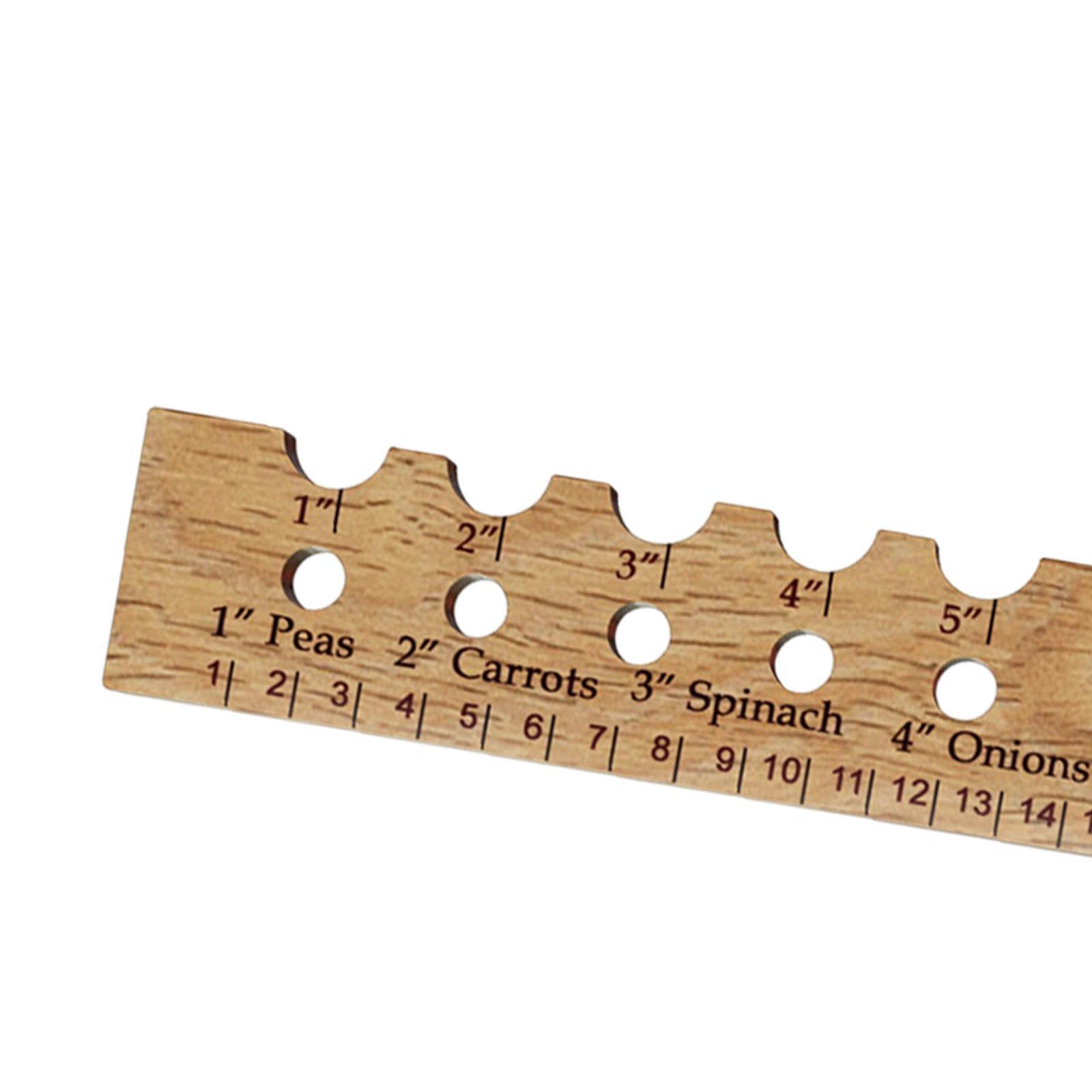 Wooden Plant Ruler ,Wooden Plant Seed Spacing Seedling Spacer Tool ...