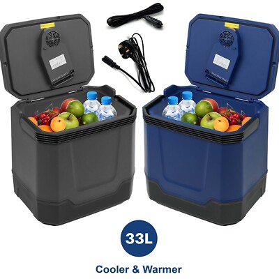 33L Cooler Hot / Cold Portable Cool Box Car Home Electric 240V AC / 12V ...